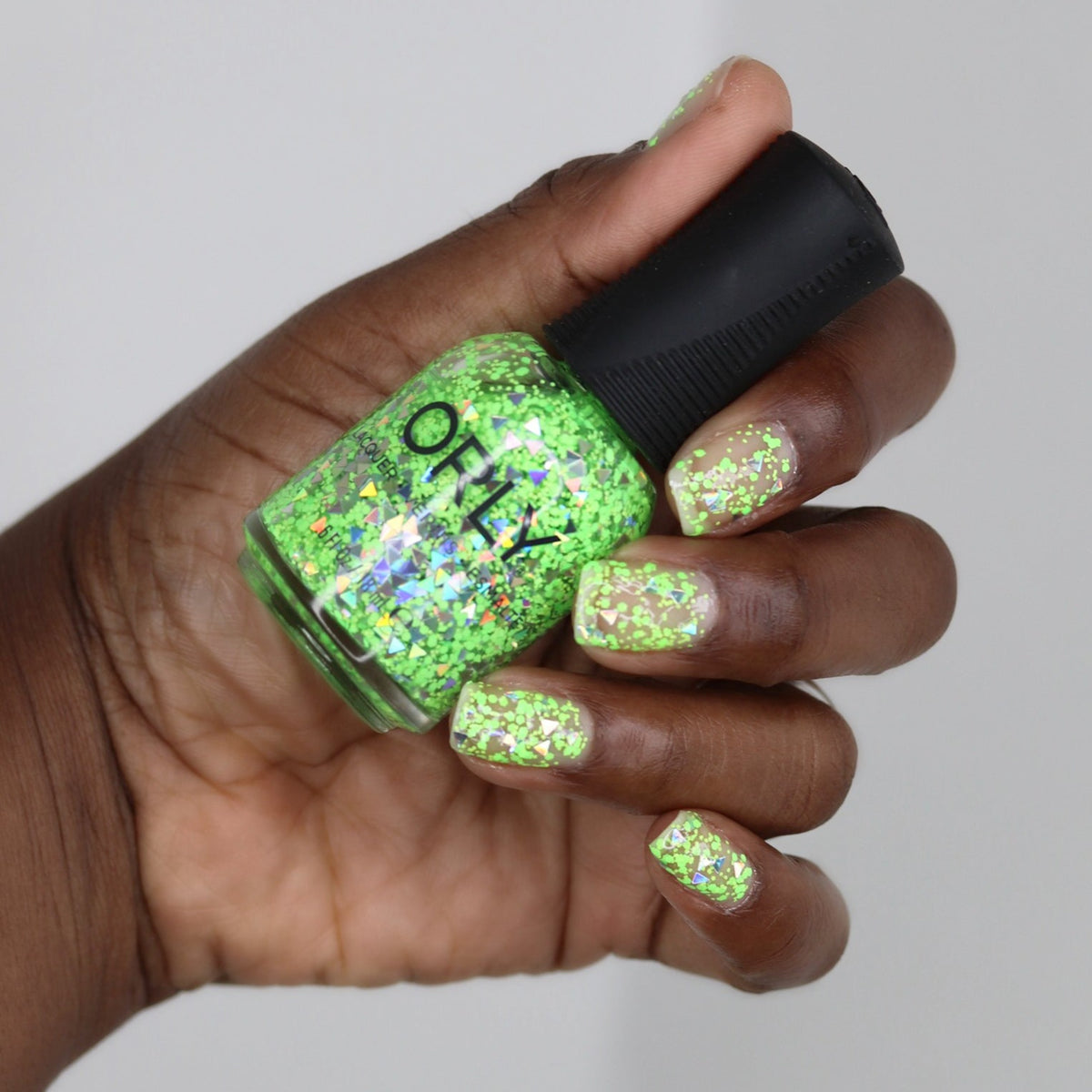 Hey Bestie - Green Glitter Nail Polish Topper - ORLY